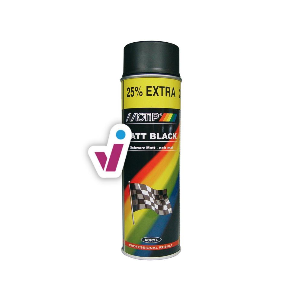 MOTIP Universal Paint Black Matte, Satin or High Gloss - 500 ml